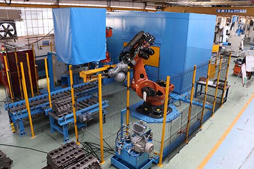 Maus - Automatic fettling, grinding machines, vertical turning machines